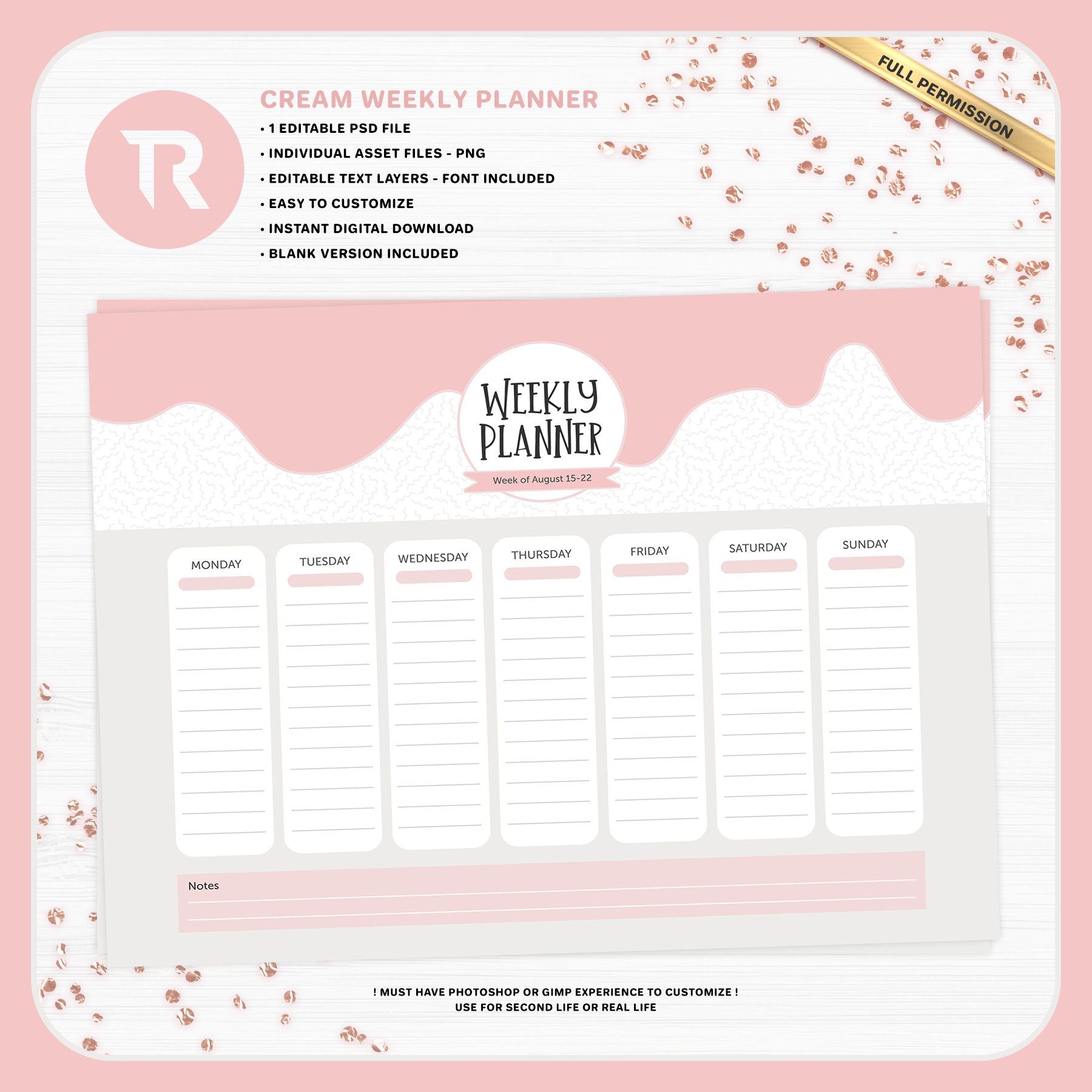 cream-weekly-planner | [TR] Toxxic Rhiannyr